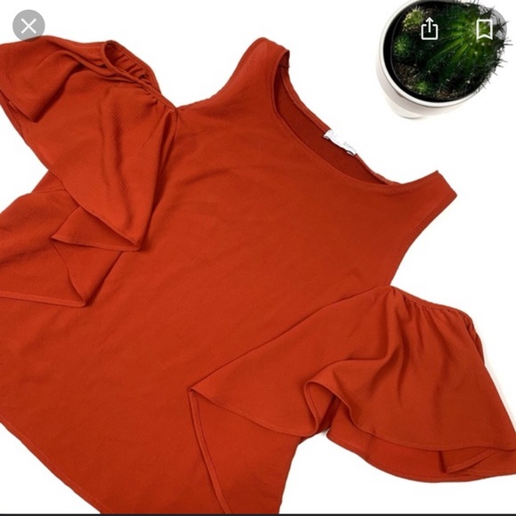 Zara | Tops | Nwt Zara Burnt Orange Off Shoulder Top | Poshmark